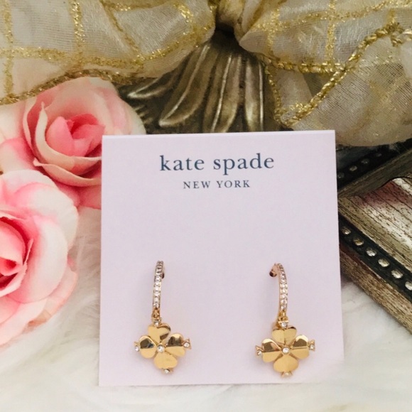 kate spade | Jewelry | Kate Spade Legacy Logo Spade Huggies Hoop ...